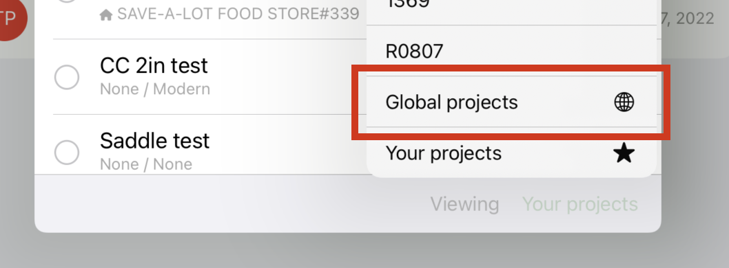 Global projects | Tagify help docs.